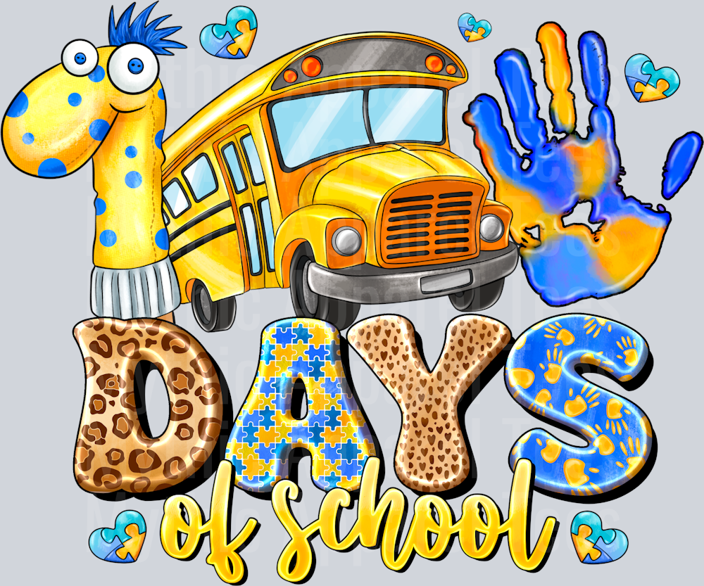 100 Days Of School Down Syndrome Awareness Transfer