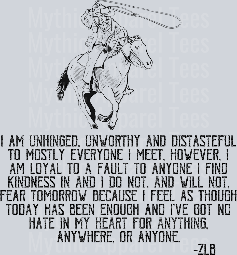 Cowboy Saying Western DTF Transfers for Apparel