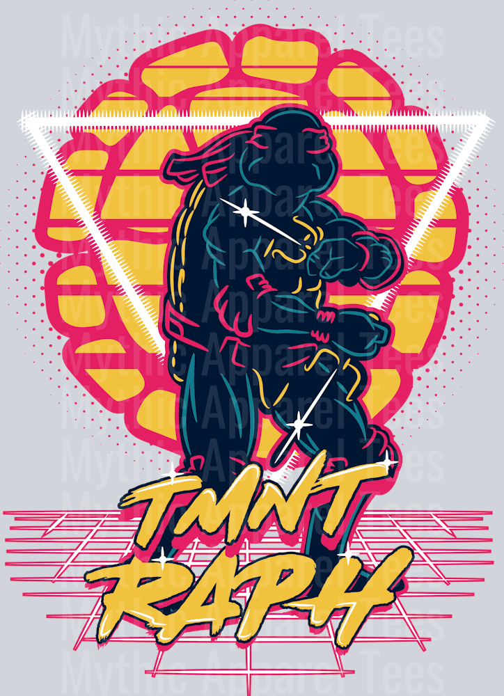 TMNT Raphael Red DTF Transfers for T-Shirts and Apparel