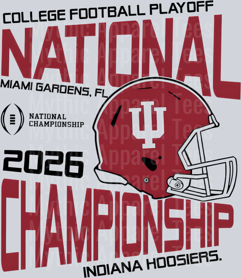 Indiana Hoosiers Rose Bowl Champions 2026 – Mythic Apparel Tees