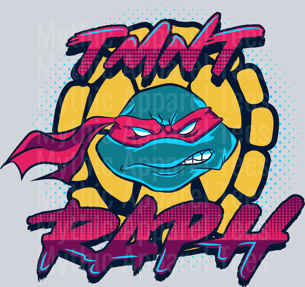 TMNT Raphael Red DTF Transfers for Apparel Design