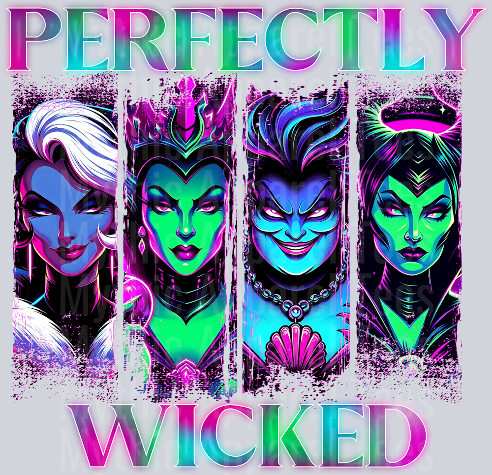 Perfectly Wicked Disney Villains DTF Transfers