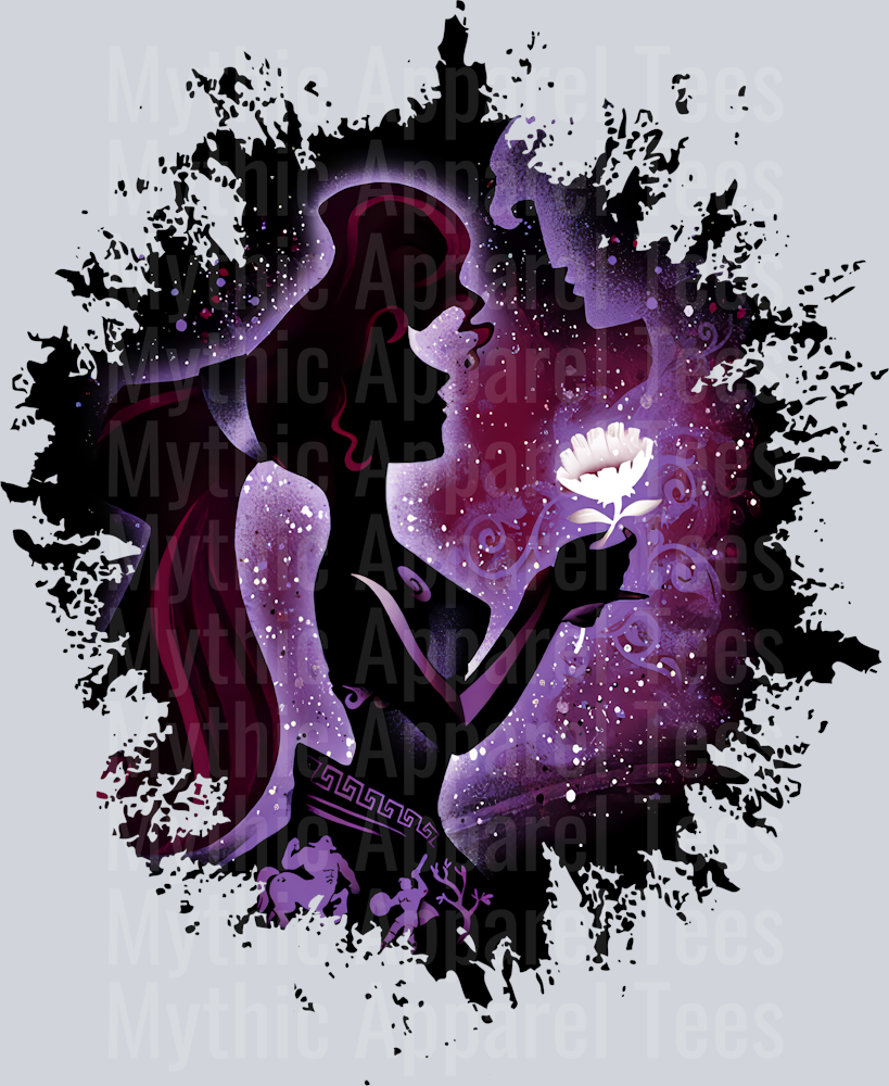 Megara Hercules Disney DTF Transfer Color Splash Design
