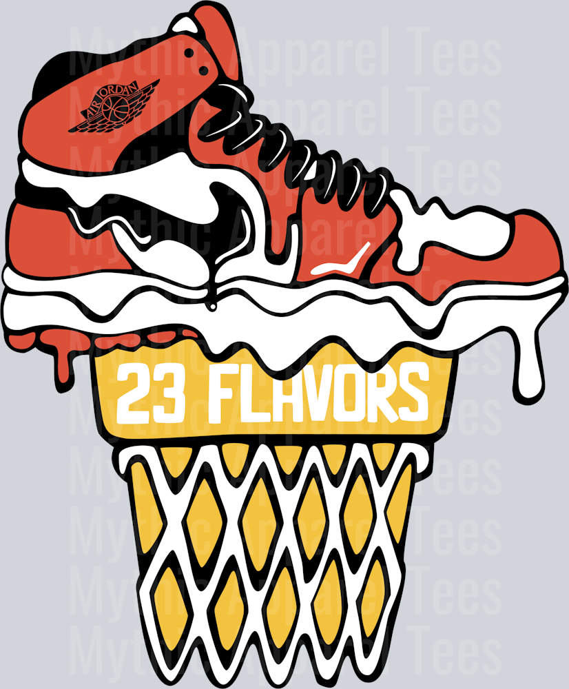 Melting Drip 23 Flavors Michael Jordan DTF Transfers
