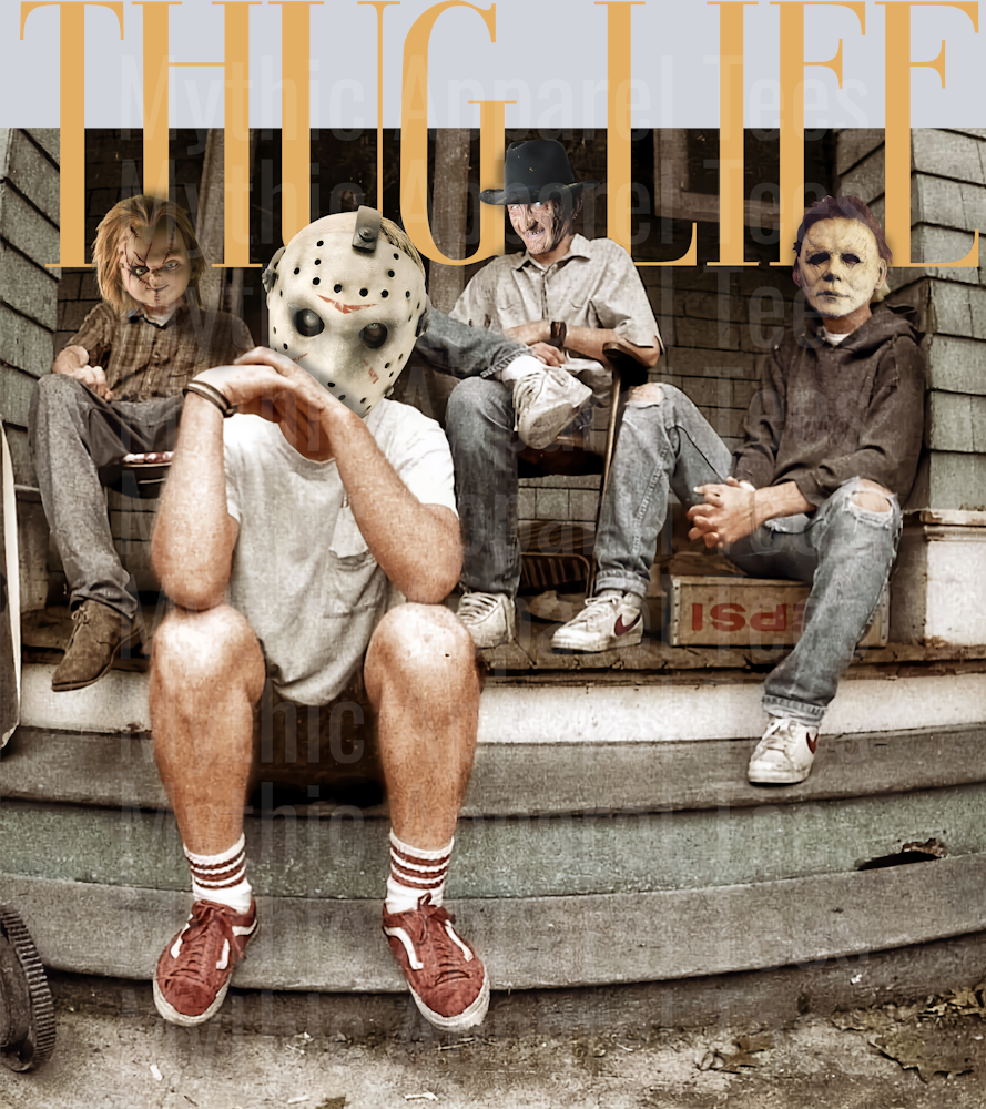 Thug Life Transfers, Halloween, Freddy Krueger, Jason Voorhees, Michae